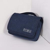 China Waterproof Hanging Toiletry Bag 300D Fabric Travel Cosmetic Organizer Large Capacity for sale