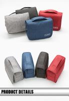China Waterproof Hanging Toiletry Bag 300D Fabric Travel Cosmetic Organizer Large Capacity for sale