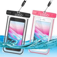 China PVC Waterproof Phone Dry Bag 6.5IN Swimming Pouch for Phones up to 7 Inches for sale