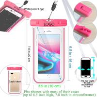 China PVC Waterproof Phone Dry Bag 6.5IN Swimming Pouch for Phones up to 7 Inches for sale