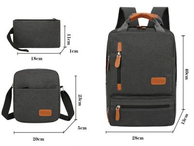 China 3 in 1 Anti Theft Travel Laptop Backpack 15.6 Inch Waterproof School Bag BSCI ISO for sale