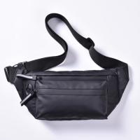 China Water Repellent Nylon Sport Waist Bag 2 Zipper Pockets Adjustable Strap Custom Logo for sale