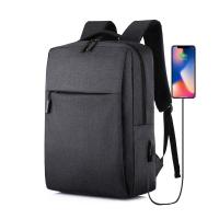 China Custom USB Charging Waterproof Laptop Backpack 15.6 Inch Business Travel Bag Polyester for sale