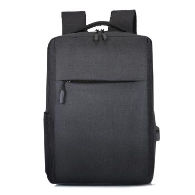 China Custom USB Charging Waterproof Laptop Backpack 15.6 Inch Business Travel Bag Polyester for sale