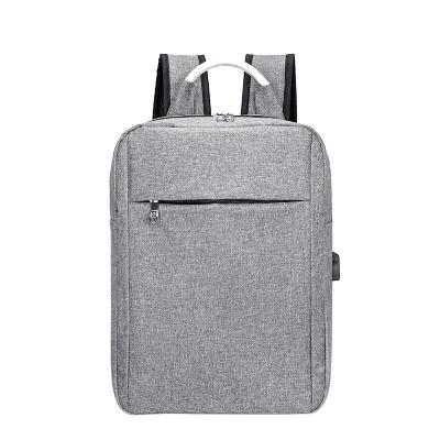 China Custom Logo Waterproof Business Laptop Backpack with USB Charging 15.6 Inch School Bag for sale