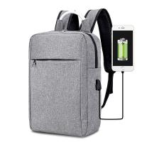 China Custom Logo Waterproof Business Laptop Backpack with USB Charging 15.6 Inch School Bag for sale