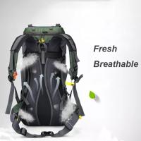 China 60L Lightweight Waterproof Hiking Backpack 70cm Rainproof Backpacks for sale