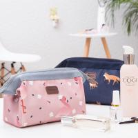 China Custom Logo Polyester 900D Cosmetic Bag 18x13x9cm Zipper Toiletry Pouch for sale