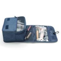 China Hanging Toiletry Bag Organizer 25x16.5cm Waterproof Travel Cosmetic Case with Hook for sale