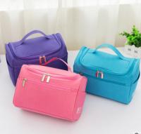China Polyester Hanging Travel Cosmetic Bag 23x18x13cm Water Resistant Toiletry Organizer for sale