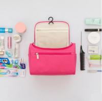 China Polyester Hanging Travel Cosmetic Bag 23x18x13cm Water Resistant Toiletry Organizer for sale