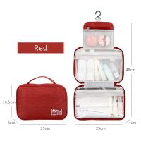 China Hanging Toiletry Bag Organizer 25x16.5cm Waterproof Travel Cosmetic Case with Hook for sale