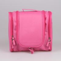 China Heavy Duty Hanging Cosmetic Bag Polyester Travel Toiletry Bag Waterproof 30x20x10cm for sale