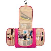 China Heavy Duty Hanging Cosmetic Bag Polyester Travel Toiletry Bag Waterproof 30x20x10cm for sale