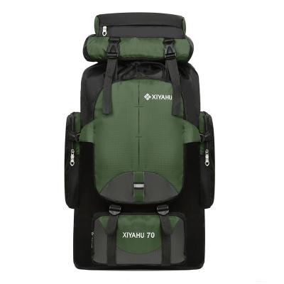 China 70L Waterproof Hiking Backpack for Men Women Durable Nylon Camping Travel for sale