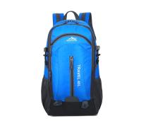 China Orange 40L Waterproof Backpack 55cm Camping Travel Backpack With USB Charge Hole for sale