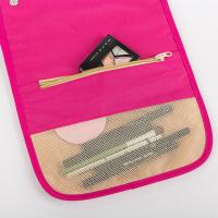 China Foldable Travel Toiletry Cosmetic Bag Storage Makeup Bag Organizer Polyester for sale