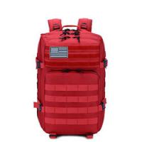 China Red Polyester Tactical Travel Laptop Backpack  45L  Outdoor Military Backpack for sale