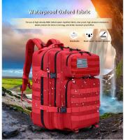 China Red Polyester Tactical Travel Laptop Backpack  45L  Outdoor Military Backpack for sale