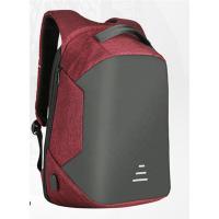 China Burgundy Business Laptop Backpack 46x32x16cm Waterproof with USB Charging Port for sale
