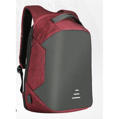 China Burgundy Business Laptop Backpack 46x32x16cm Waterproof with USB Charging Port for sale