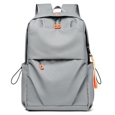 China Grey Waterproof Travel Laptop Backpack Anti Theft USB Charging 45x30x16cm for sale
