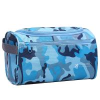 China Waterproof Hanging Toiletry Bag 25x15x14cm Round Barrel Shape Travel Makeup Organizer for sale