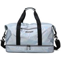 China Waterproof Nylon Gym Duffle Bag with Shoe Compartment 15.6 Inch Laptop Sleeve for sale