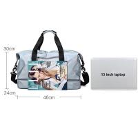 China Waterproof Nylon Gym Duffle Bag with Shoe Compartment 15.6 Inch Laptop Sleeve for sale