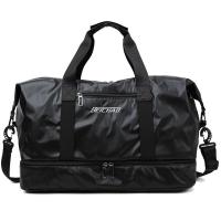 China Waterproof Nylon Gym Duffle Bag with Shoe Compartment 15.6 Inch Laptop Sleeve for sale