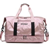 China Waterproof Nylon Gym Duffle Bag with Shoe Compartment 15.6 Inch Laptop Sleeve for sale