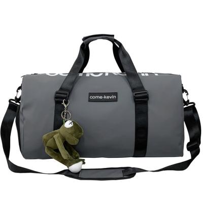 China 45L Lightweight Gym Duffle Bag Waterproof Travel Duffel with Shoe Compartment Wet Pocket for sale