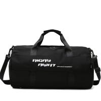 China Nylon Travel Duffle Bag 42x24x24cm Men Gym Bag with Shoe Compartment for sale