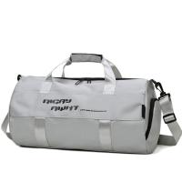 China Nylon Travel Duffle Bag 42x24x24cm Men Gym Bag with Shoe Compartment for sale