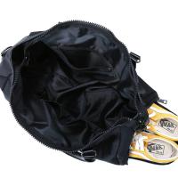 China Black Nylon Sports Duffle Bag 30L with Shoe Compartment for Men Women for sale