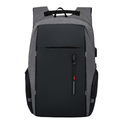 China Black 17 Inch Business Laptop Backpack  Waterproof Computer Bag With USB for sale