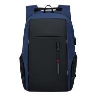 China Black 17 Inch Business Laptop Backpack  Waterproof Computer Bag With USB for sale