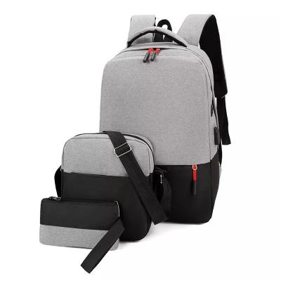 China BSCI 3 in 1 Anti Theft Business Backpack Set with USB Charger Port 15.6 Inch Laptop for sale