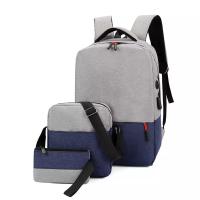 China BSCI 3 in 1 Anti Theft Business Backpack Set with USB Charger Port 15.6 Inch Laptop for sale