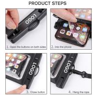 China Universal Waterproof Phone Pouch IPX8 Certified Dry Bag for Smartphones up to 7 Inches for sale