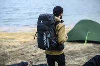 China Polyester 0.1kg Lightweight Waterproof Backpack 60cm Mountain Trekking Bag for sale
