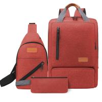 China Three Piece Oxford Waterproof Backpack Men Women Backpack Set for sale