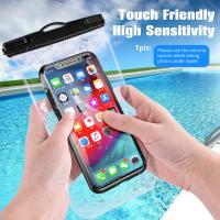 China Universal Waterproof Phone Pouch IPX8 Certified Dry Bag for Smartphones up to 7 Inches for sale