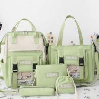 China Green Backpack Sets Laptop Students Durable Book Bag Girls for sale