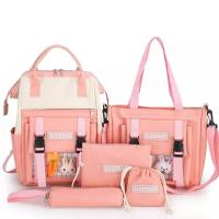 China Green Backpack Sets Laptop Students Durable Book Bag Girls for sale