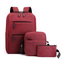 China ODM Polyester Waterproof Laptop Backpack 46x30x12cm Navy Blue Business Travel Bag for sale