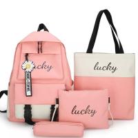 China 5 in 1 Multifunctional Kids School Backpack Set Waterproof Canvas 1.37 Inch for sale