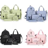 China Canvas Travel Laptop Backpack School Bag Set with Pencil Case for Girls 5 Years Up for sale