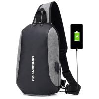 China 4.2L Nylon Sling Bag Crossbody Chest Bag Waterproof 22x10x33cm ODM Custom for sale