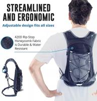 China 2L Waterproof Hiking Backpack 0.1kg Lightweight Hydration Vest for Men Women for sale